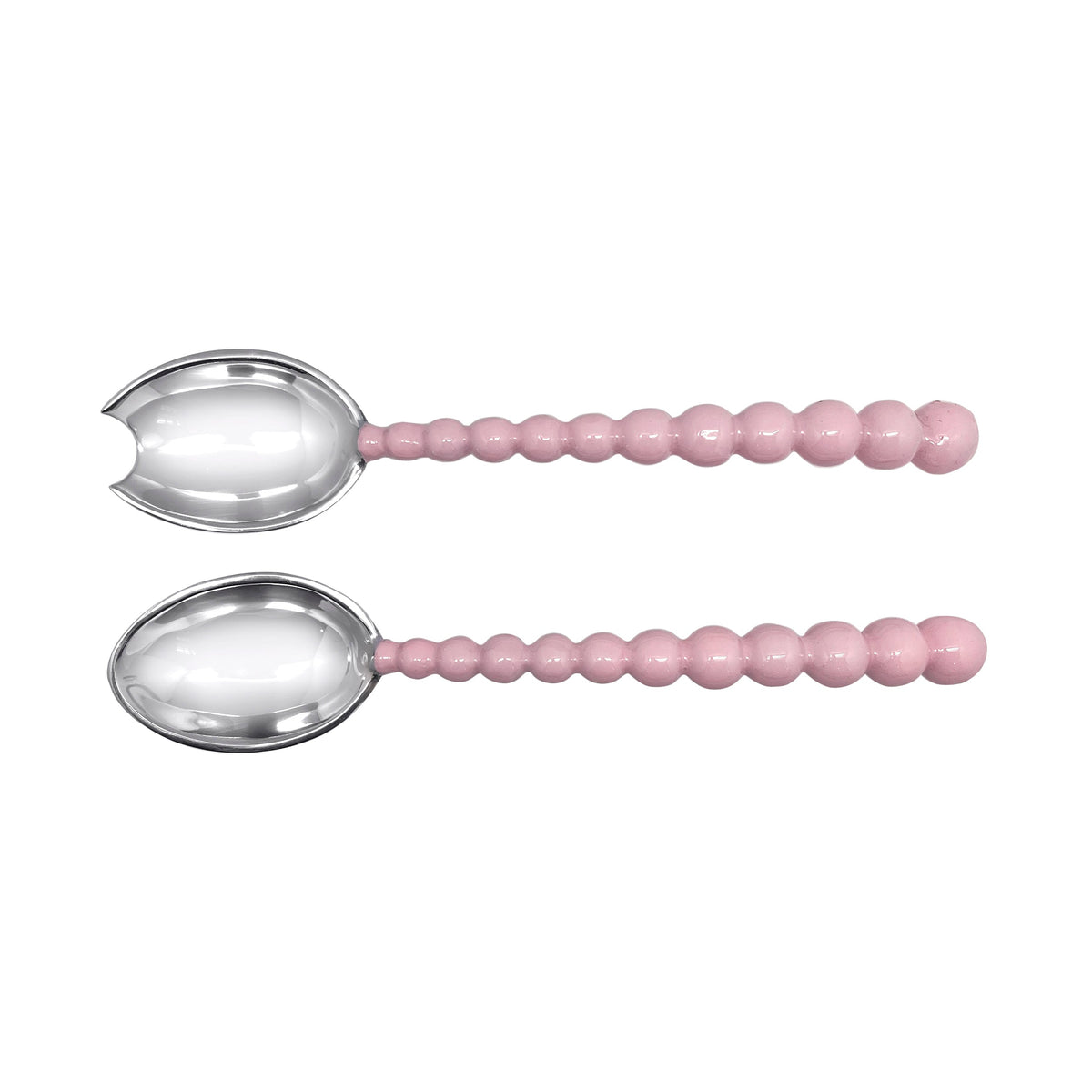 Mariposa Pearled Large Pink Salad Servers – Lifelong Collectibles