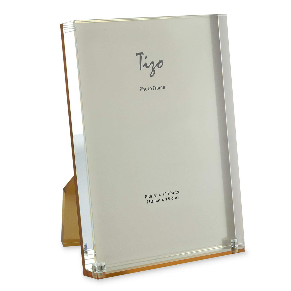 Tizo Design Gold 5x7 Acrylic Picture Frame with Stand – Lifelong ...