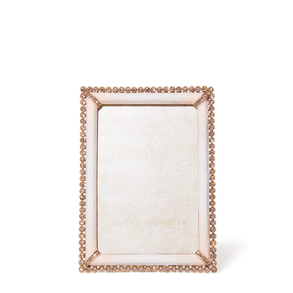 Jay Strongwater Lorraine Stone Edge 4" x 6" Frame - Boudoir – Lifelong ...