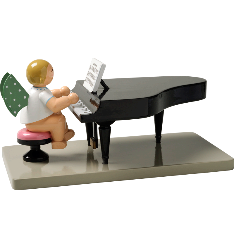Wendt & Kuhn Angel at Grand Piano, Closed Figurine – Lifelong Collectibles